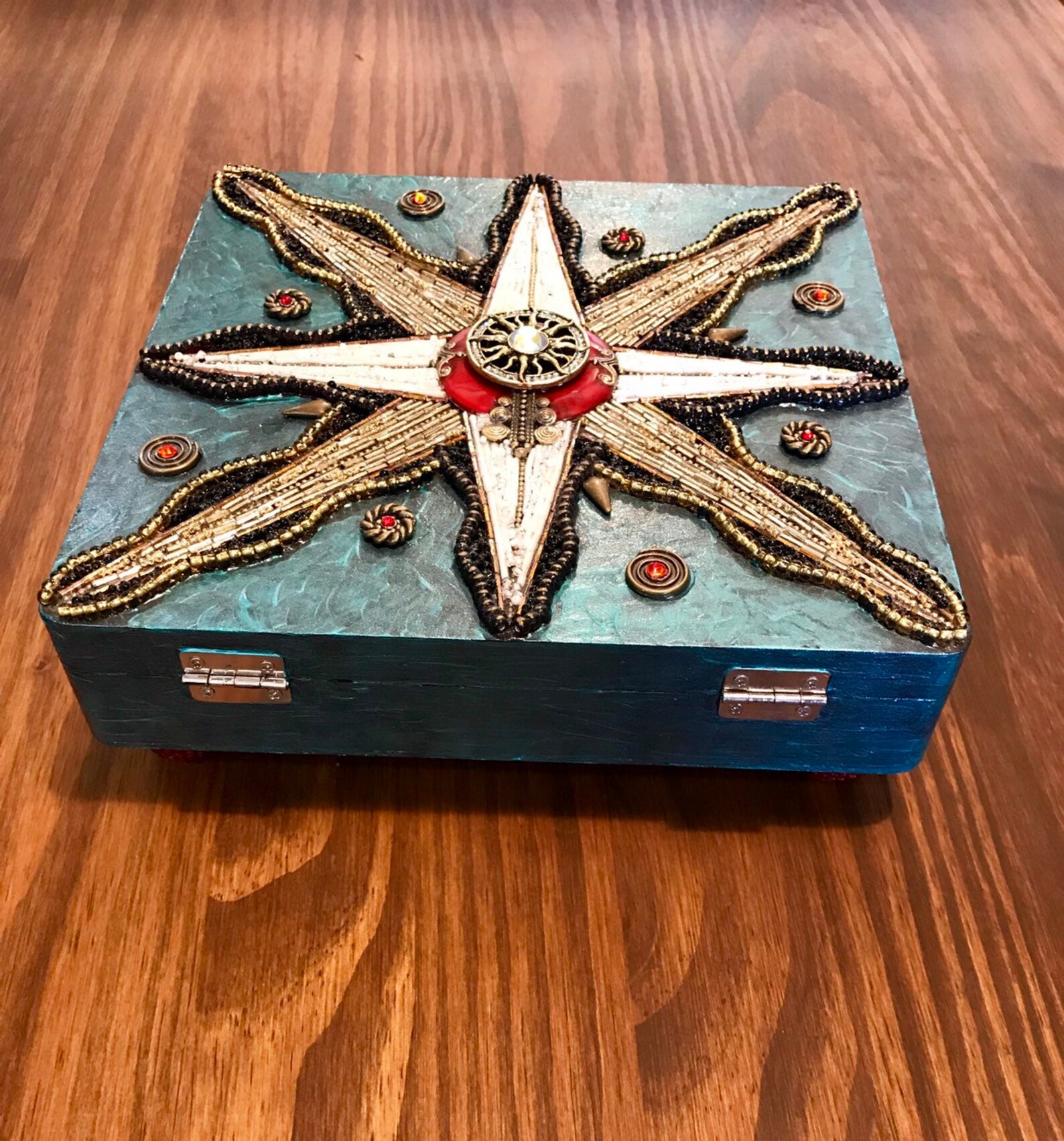 Sun Medallion Jewelry/keepsake Box - Etsy