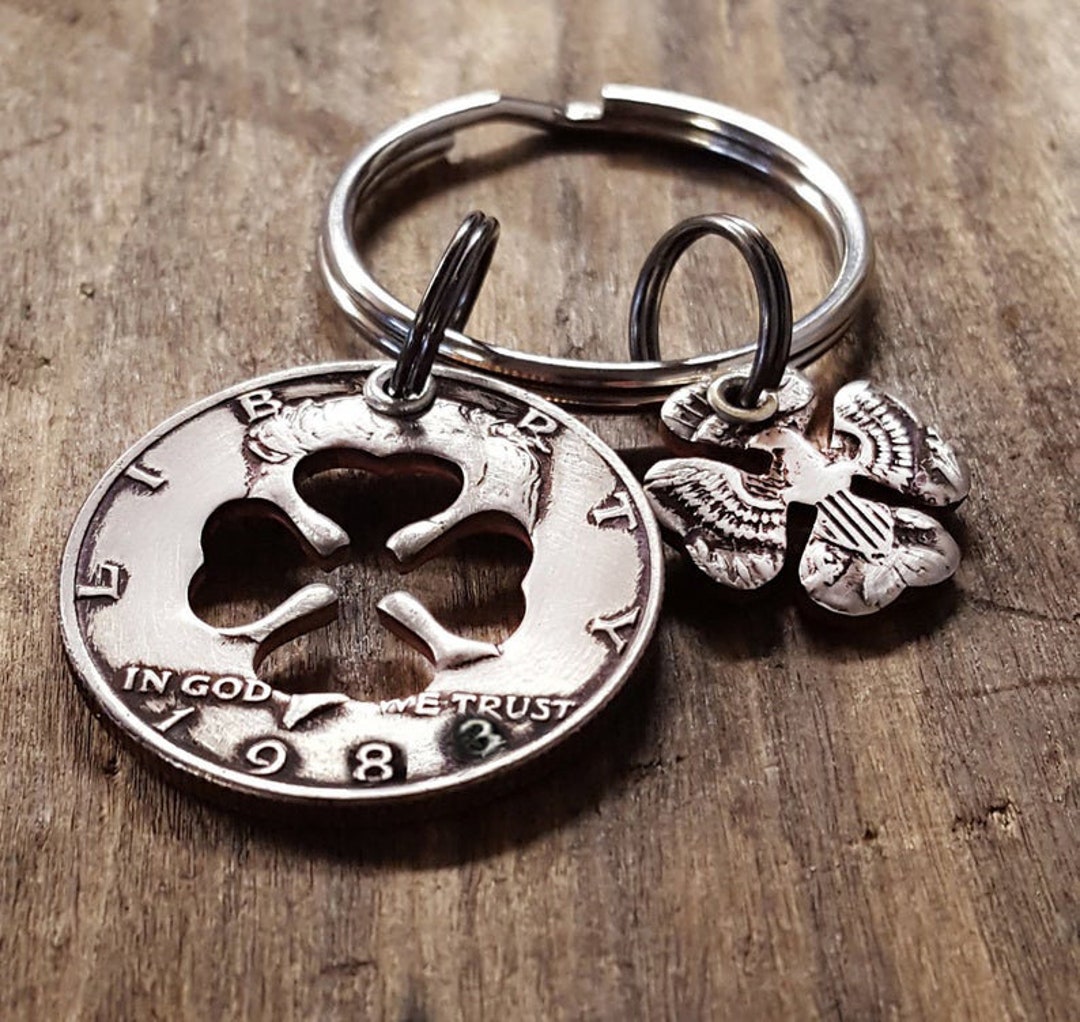 1983 42nd Birthday Gift 42nd Anniversary Four Leaf Clover Key Chain ...