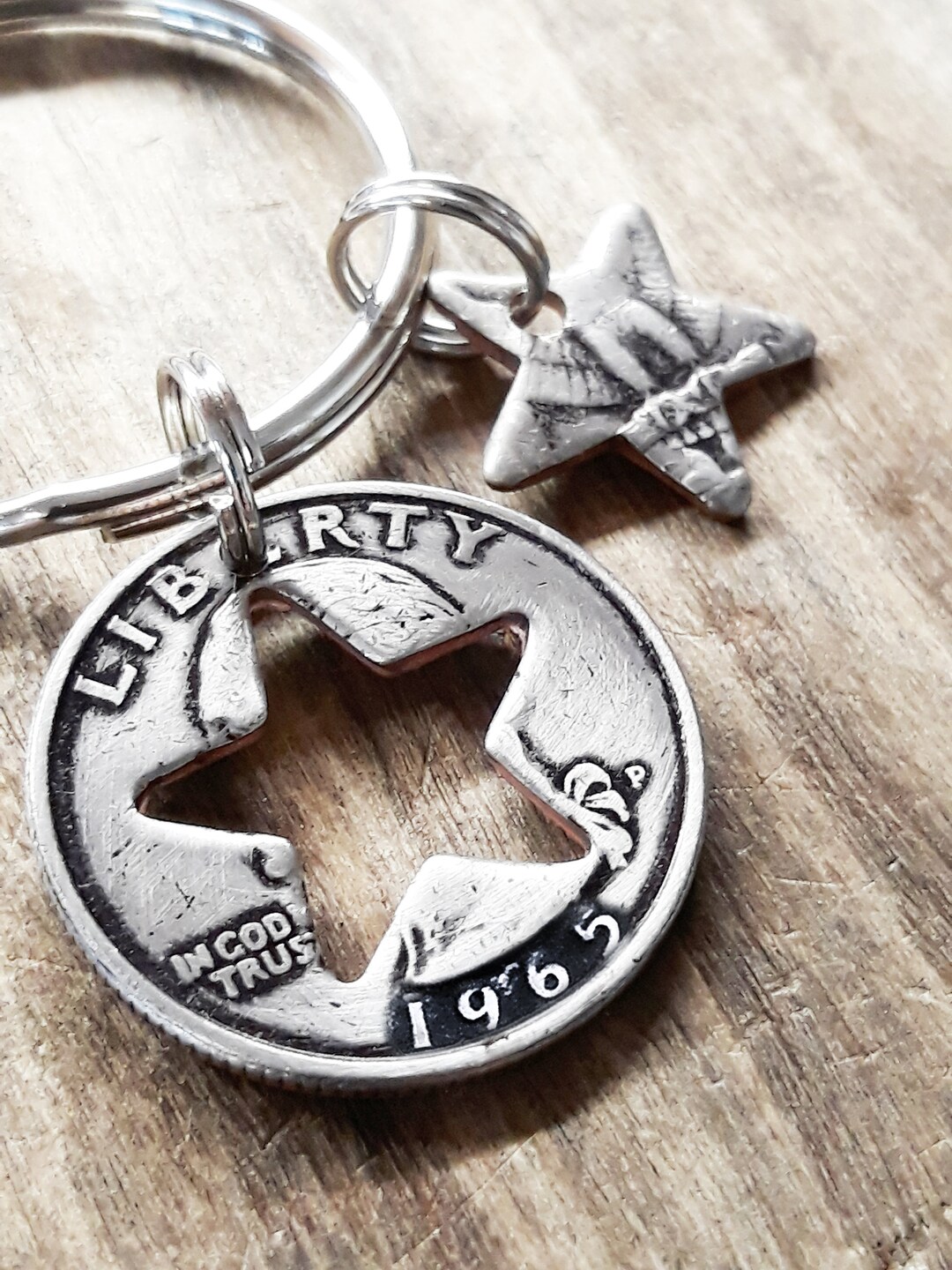 60th Birthday 1965 Star Keychain 60th Birthday Gift 60th Anniversary ...
