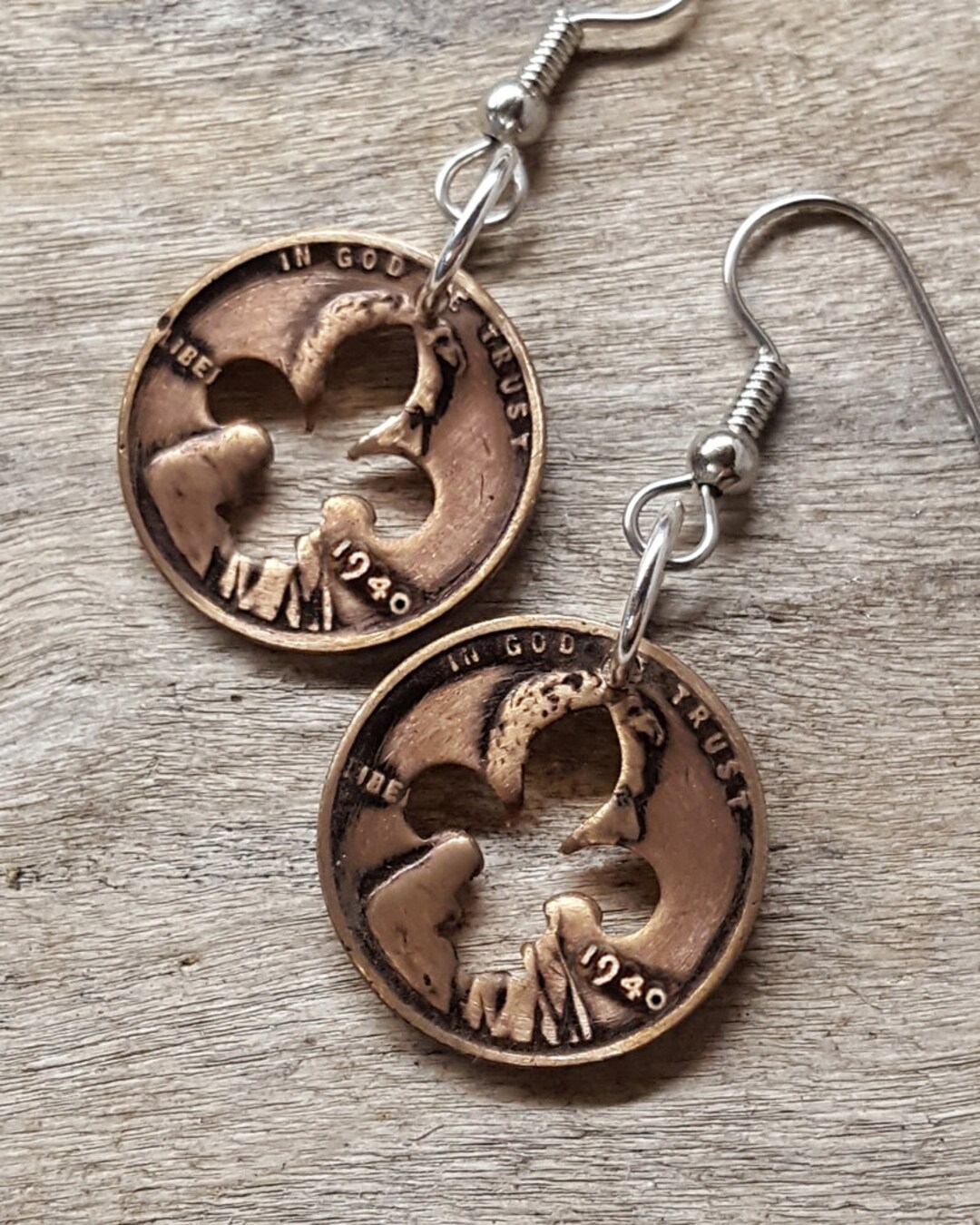 85th Birthday 1940 Penny Fleur De Lis Earrings 85th Birthday Gift Mardi ...