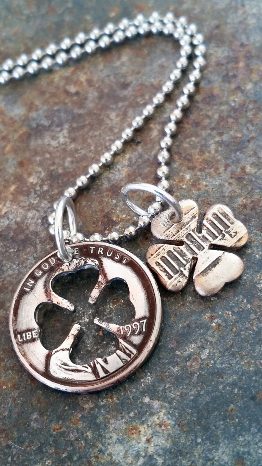 26th Birthday 1997 Lucky Four Leaf Clover Penny Necklace 26th - Etsy
