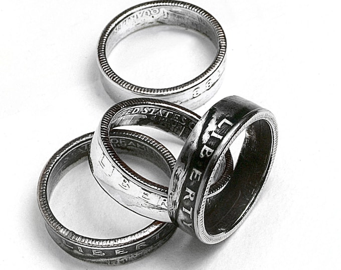 Lucky Birthday Quarter Ring,lucky Liberty Coin Ring, Rings Made From ...