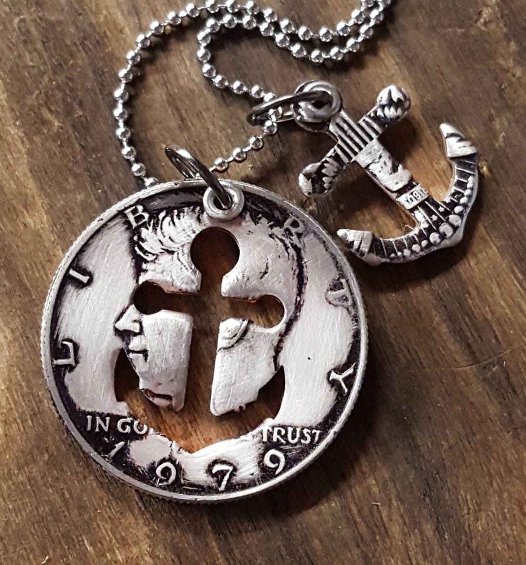 1979 45th Birthday Customized Anchor Half Dollar Necklace 45th ...