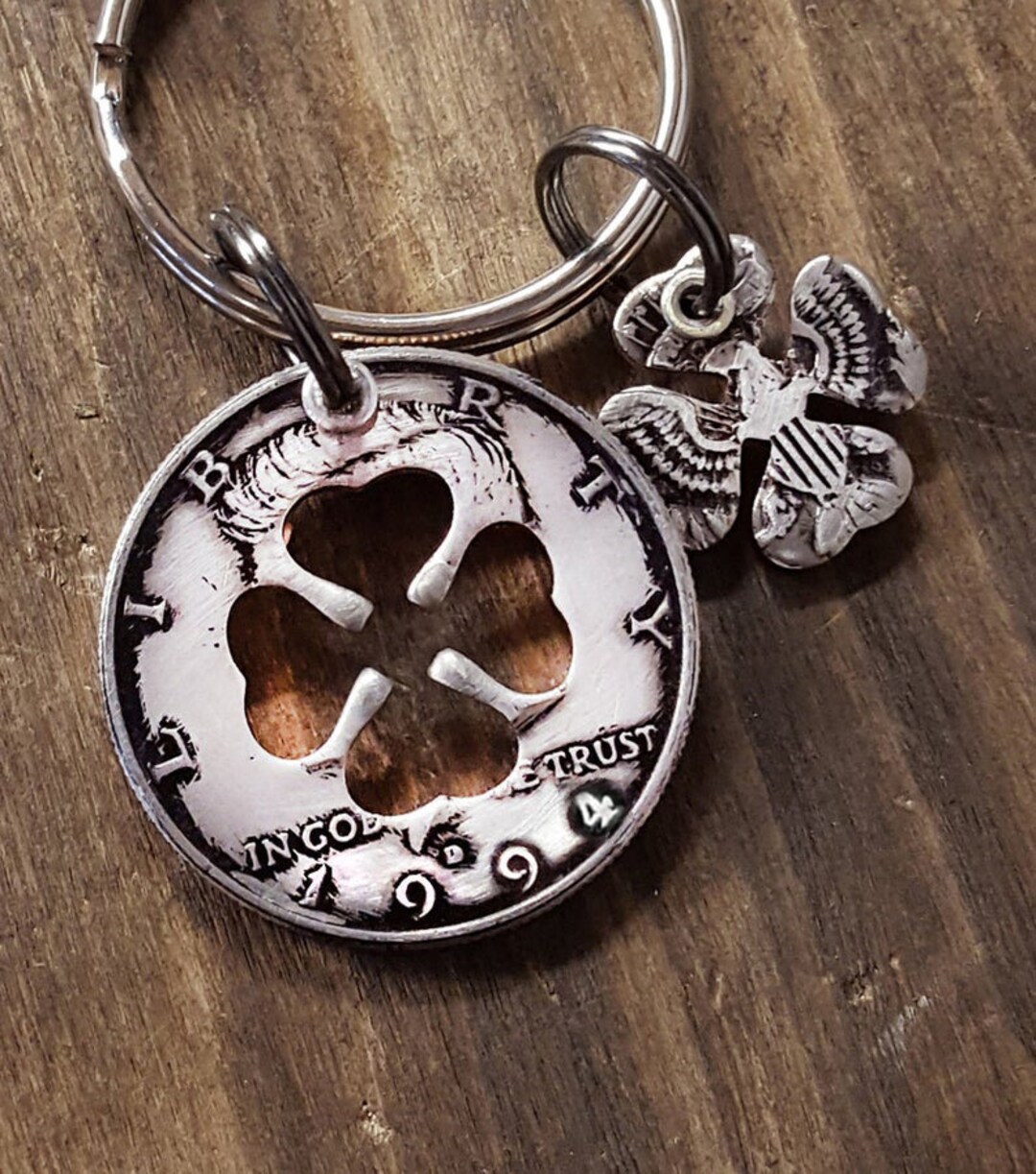 1994 30th Birthday Four Leaf Clover Keychain 30th Anniversary St ...