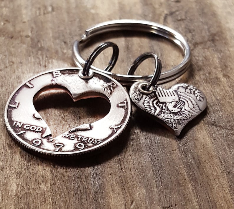 Valentine's Day Gift Personalized Heart Shaped Keychain | Etsy