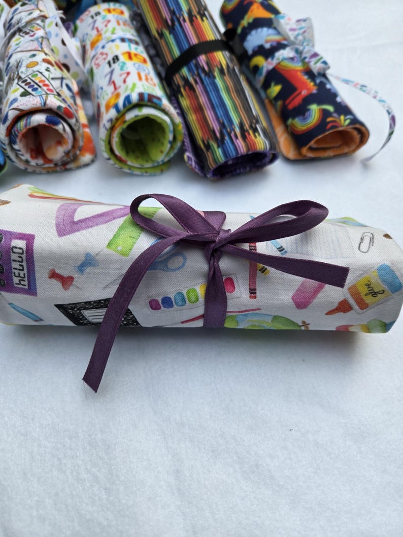 Pen Pencil Marker Roll up Organizer - Etsy