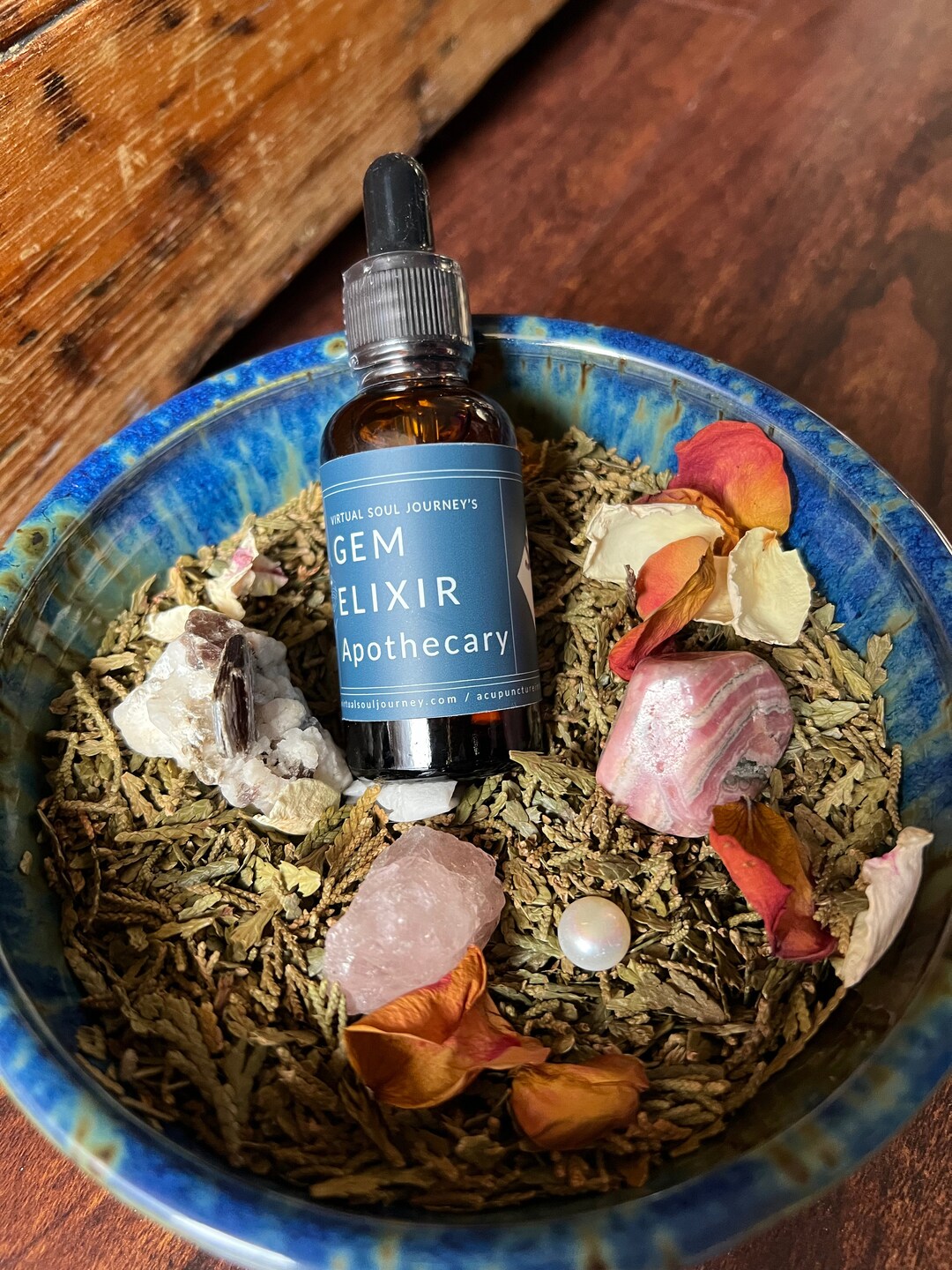 Self-love Gem Elixir W/ Rhodochrosite, Morganite, Pearl and Mica - Etsy