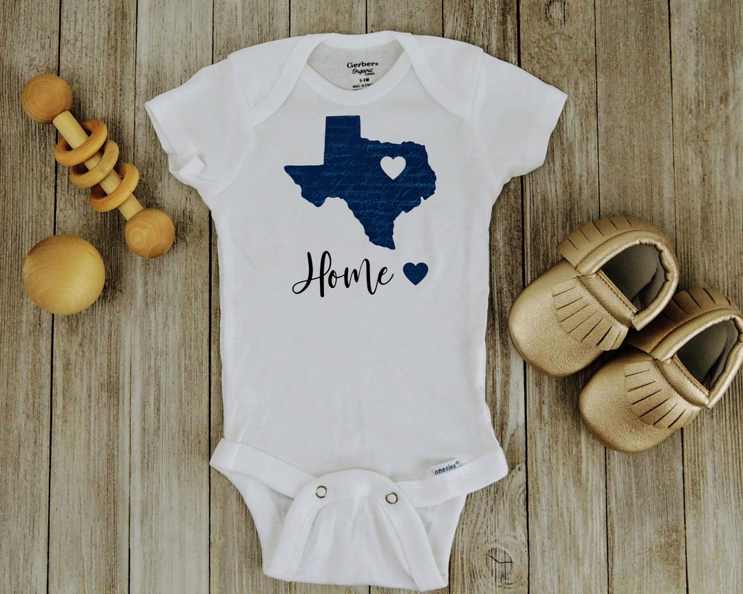Texas Onesie, Cute Baby Onesie, Custom Baby Onesie, Texas Home Grown ...