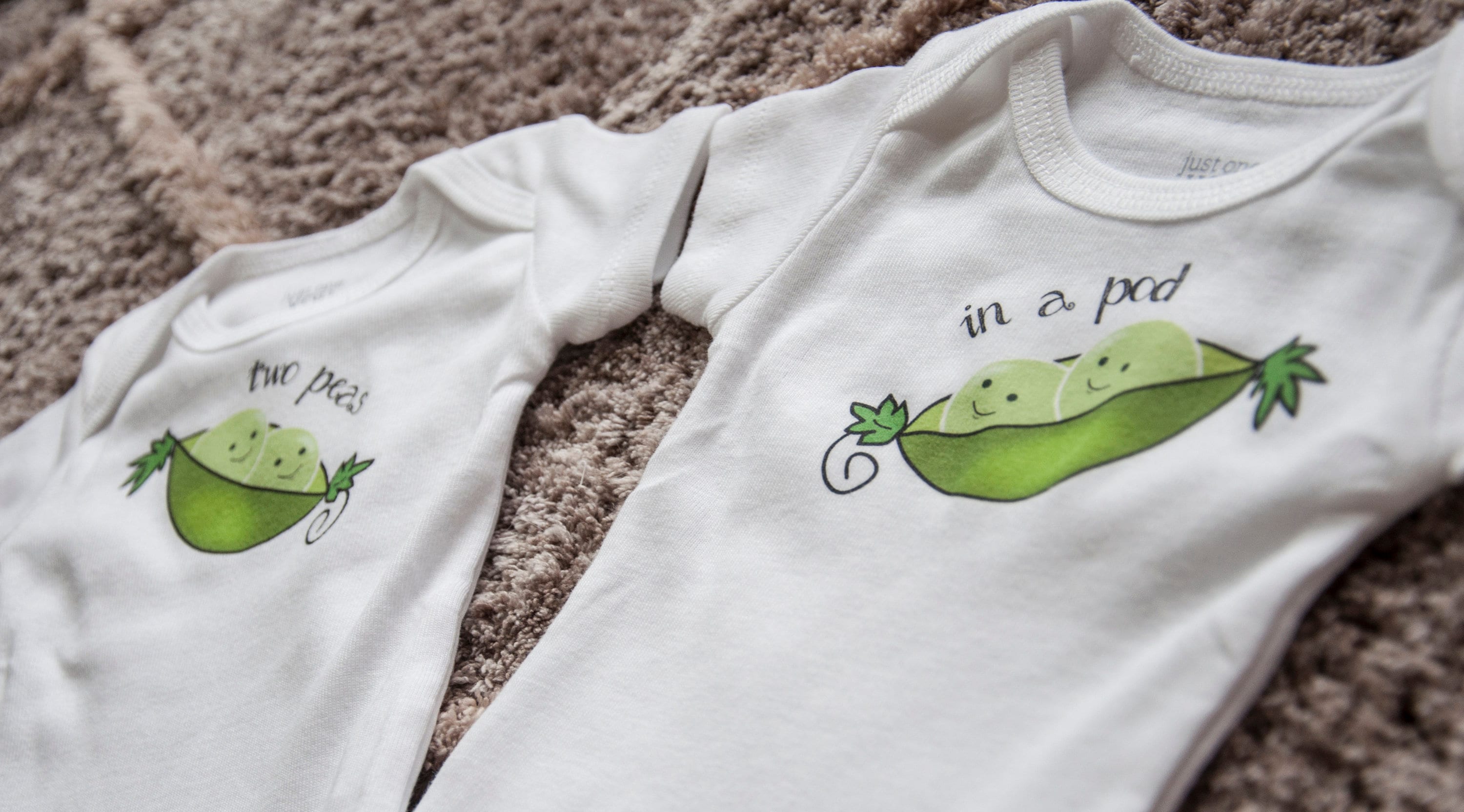 Twin Onesies Two Peas in a Pod Onesie Two Peas in a Pod Baby | Etsy