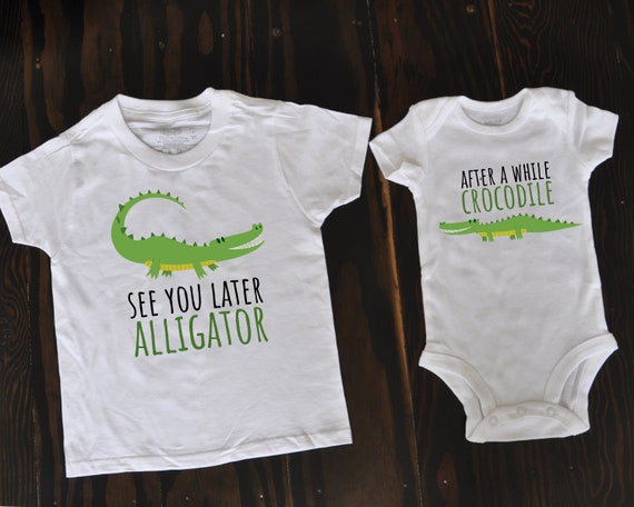 See you later Alligator after a while Crocodile twin or | Etsy