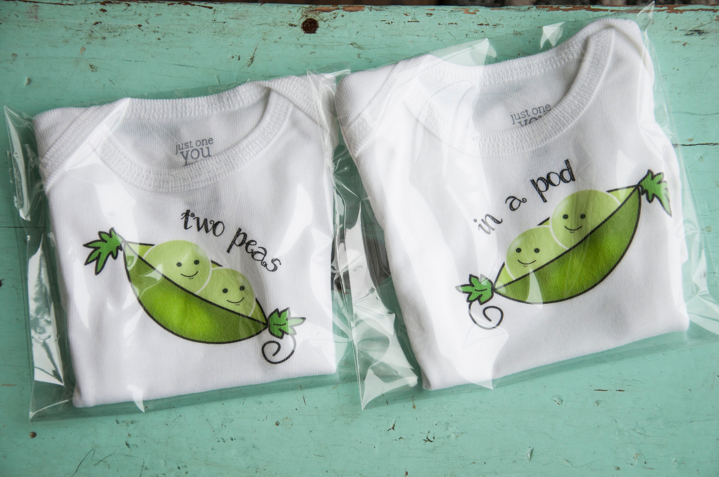 Twin Onesies Two Peas in a Pod Onesie Two Peas in a Pod Baby | Etsy