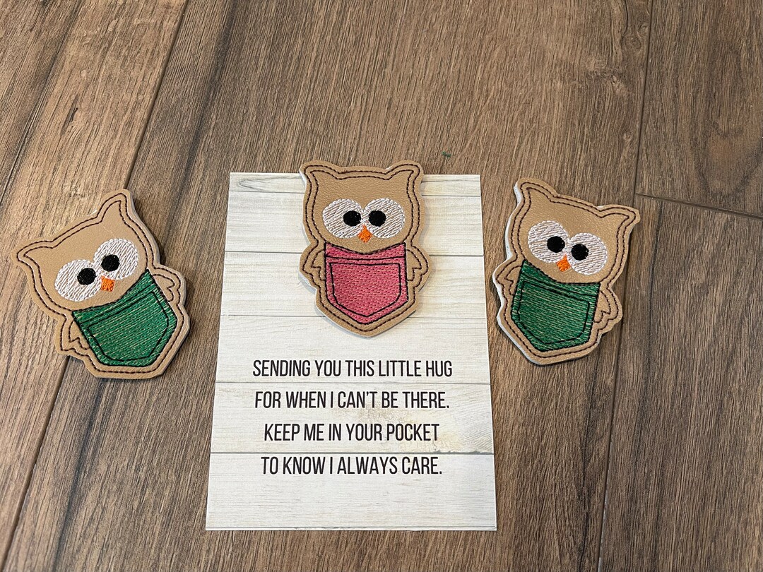 Pocket Hug, Pocket Pal, Gift for Friend, Owl Lover Gift, Friend Token ...