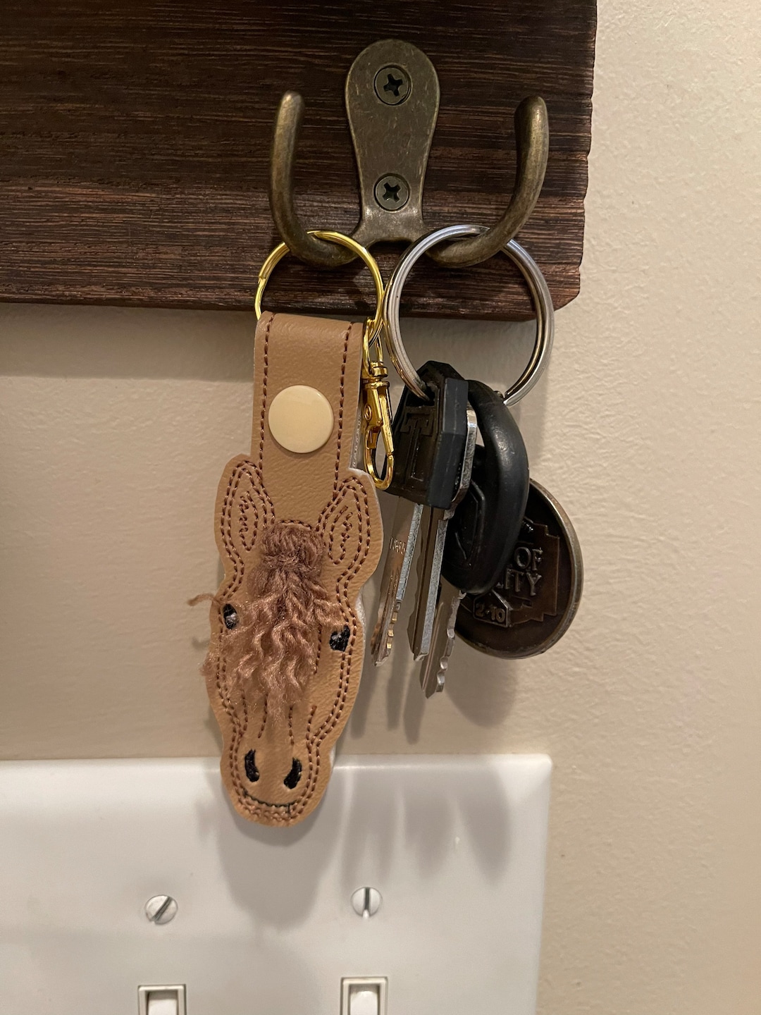 Horse Head Design Key Chain, Key Fob, Horse Lover - Etsy