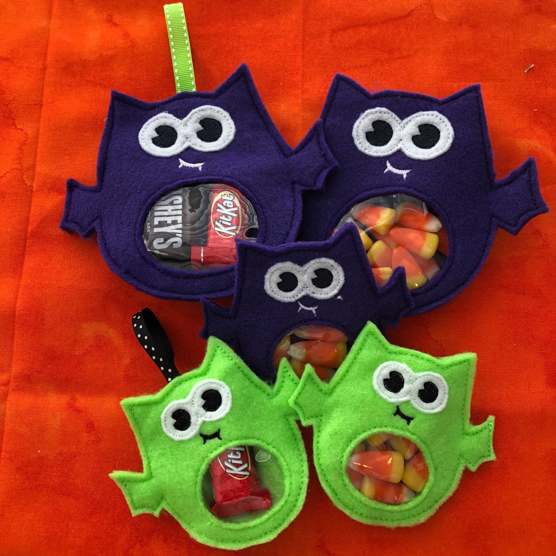 Bat Treat Holder Halloween Ornament Halloween Candy Bag - Etsy