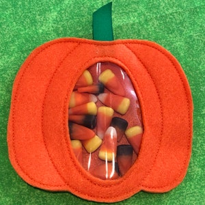 Pumpkin Treat Holder, Fall Table Decor, Halloween or Autumn Candy Bag ...
