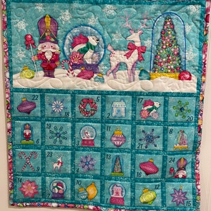 Quilted Fabric Advent Calendar, Snow Globes, Nutcrackers, Ornaments and ...