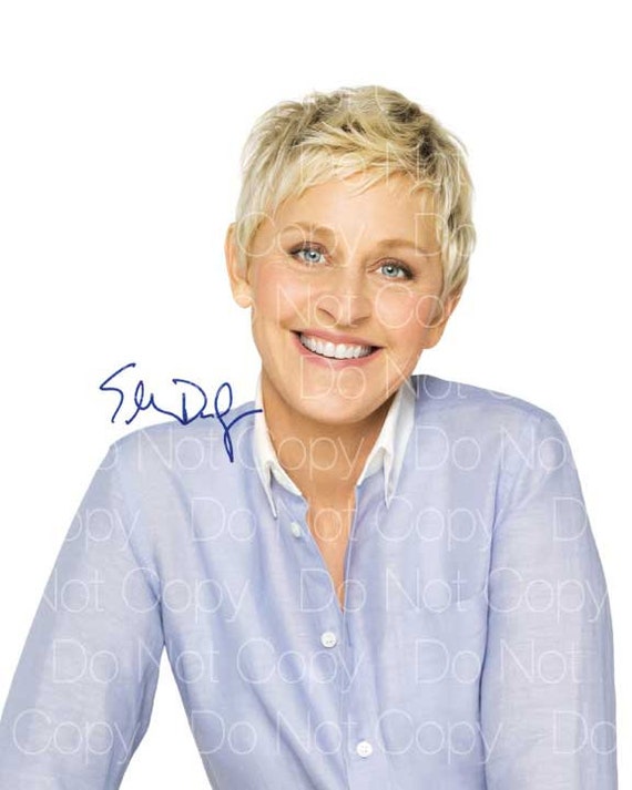 Ellen Degeneres signed 8X10 photo picture poster autograph RP | Etsy