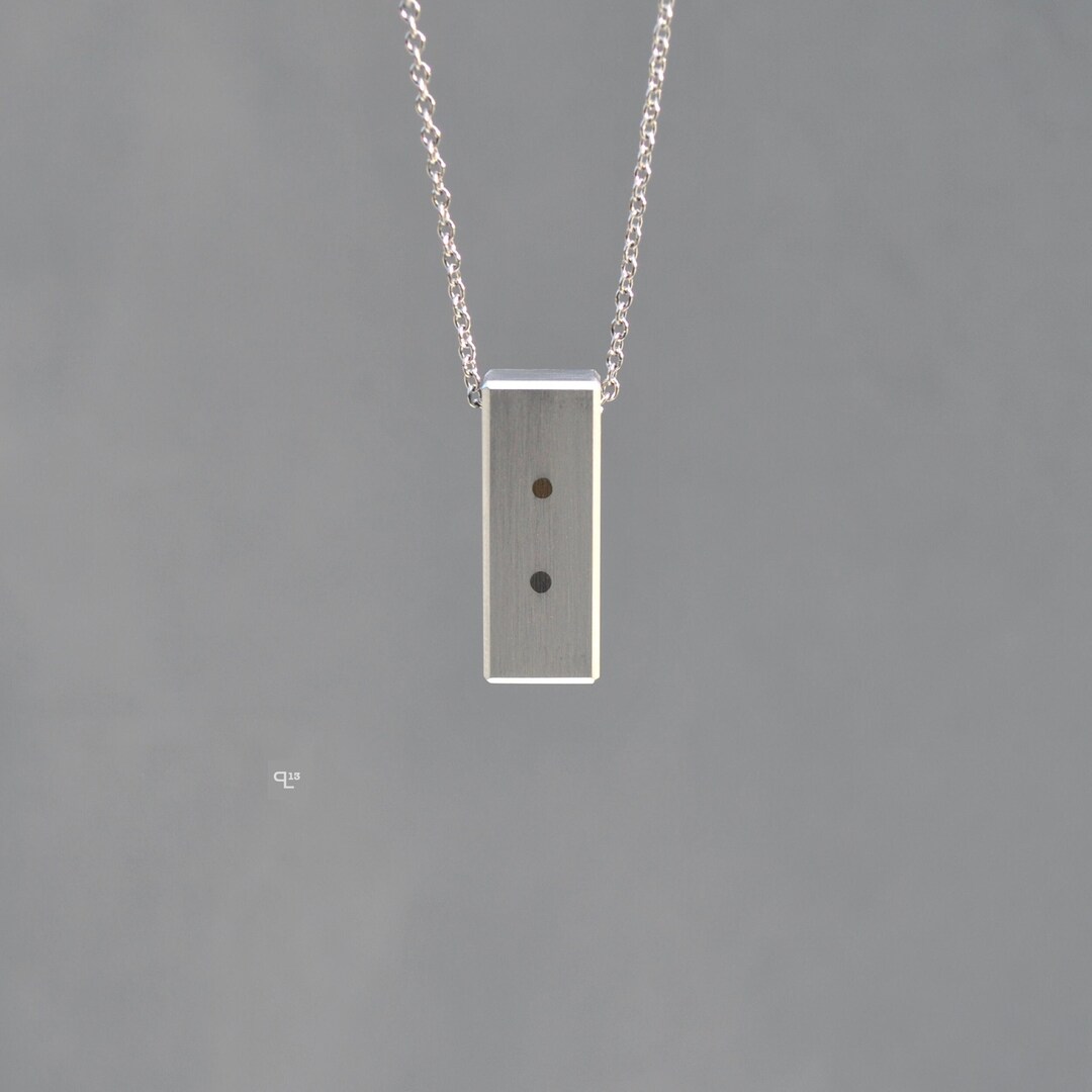 Aluminum Necklace Aluminum Jewelry Modern Jewelry Inlaid - Etsy