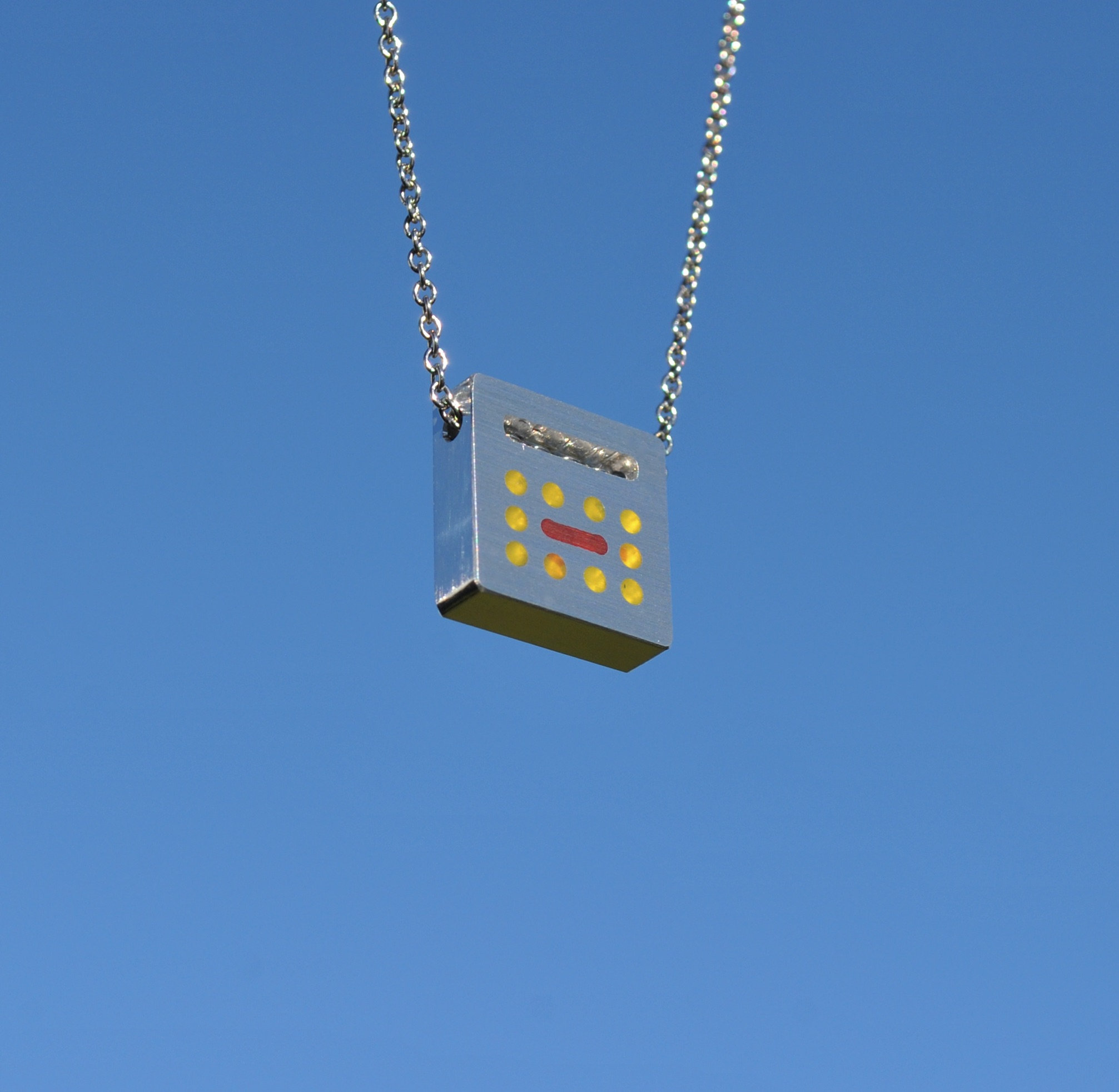 Keyboard Modern Necklace Contemporary Jewelry Geometric Necklace ...