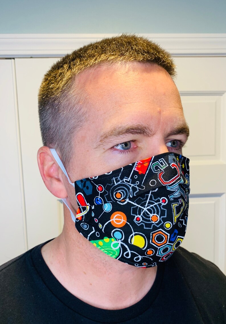 Lab Face Mask/ Cotton Fabric Face Mask/Handmade Face | Etsy