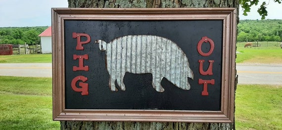 Pig Out Sign | Etsy