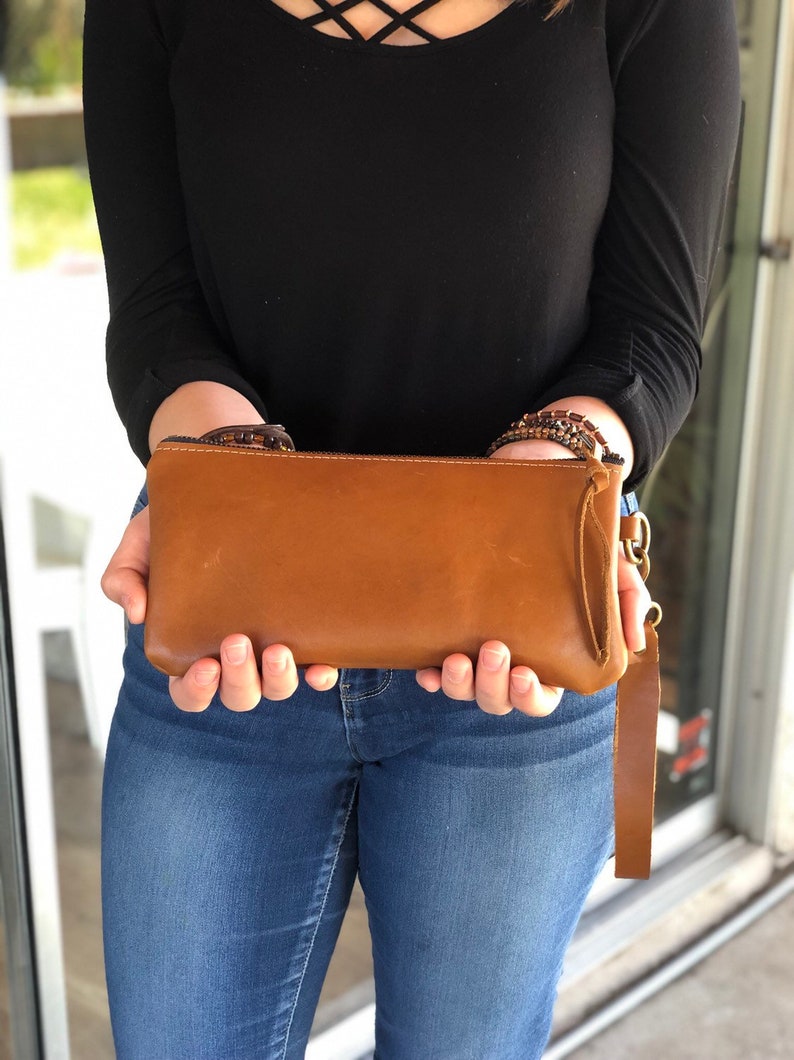 Leather Wristlet Wallet, iPhone Wristlet, Smartphone Wristlet, Leather ...