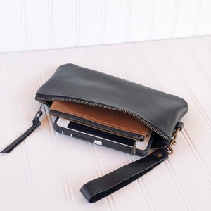 Leather Wristlet Wallet Iphone Wristlet Smartphone Wristlet - Etsy