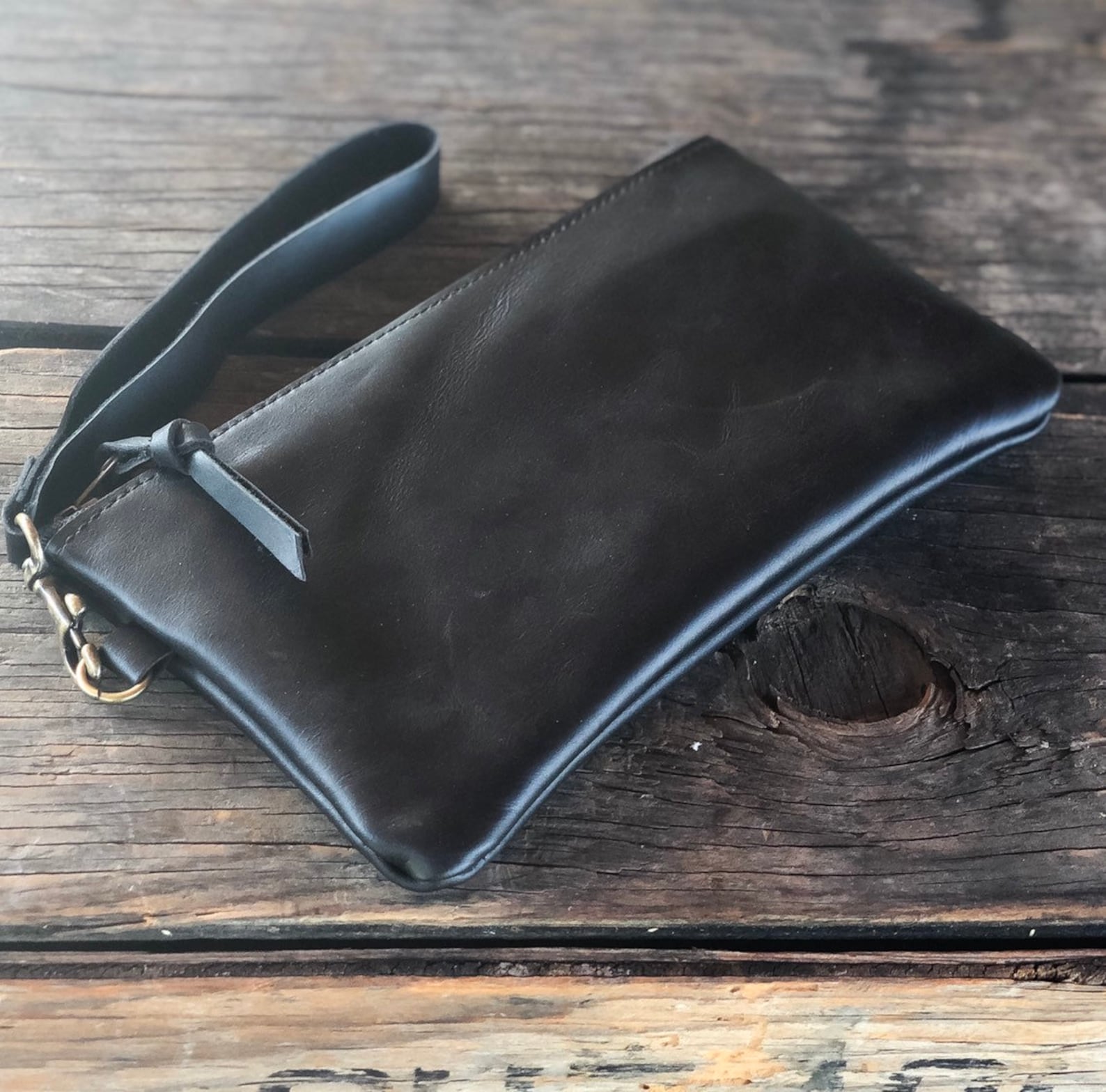 Leather Wristlet Wallet, iPhone Wristlet, Smartphone Wristlet, Leather ...
