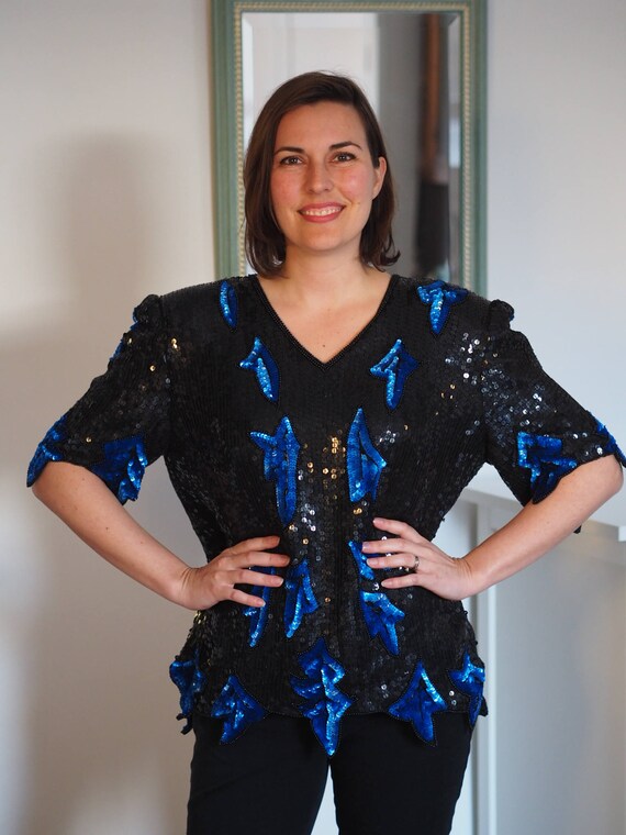 80s Sequin Top 80s Evening Top 80s Fancy Dress Gem 80s-sequin-top-80s-evening-top-80s-fancy-dress-gem