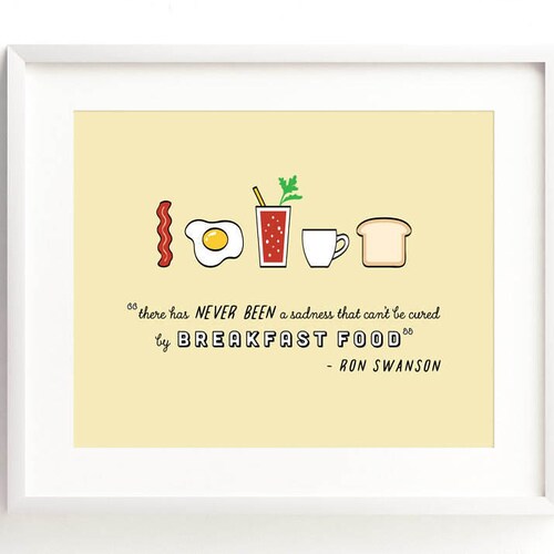 Ron Swanson Breakfast Food - Etsy