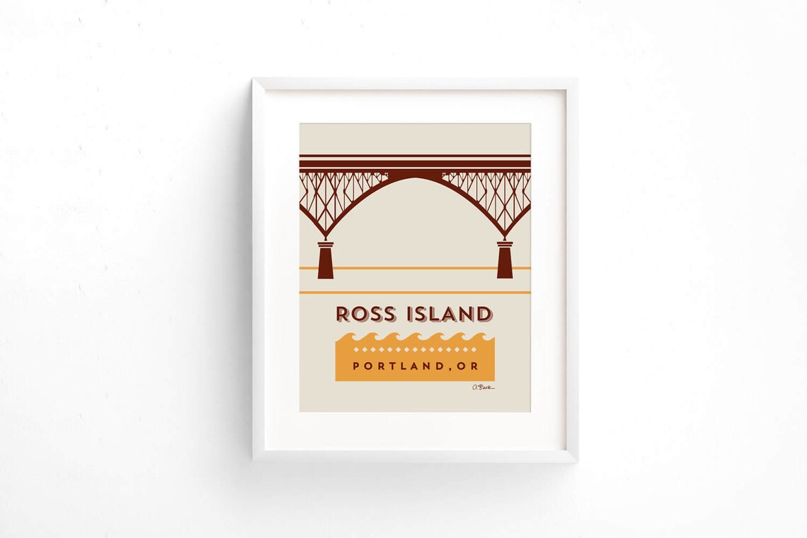 Ross Island Bridge - Etsy