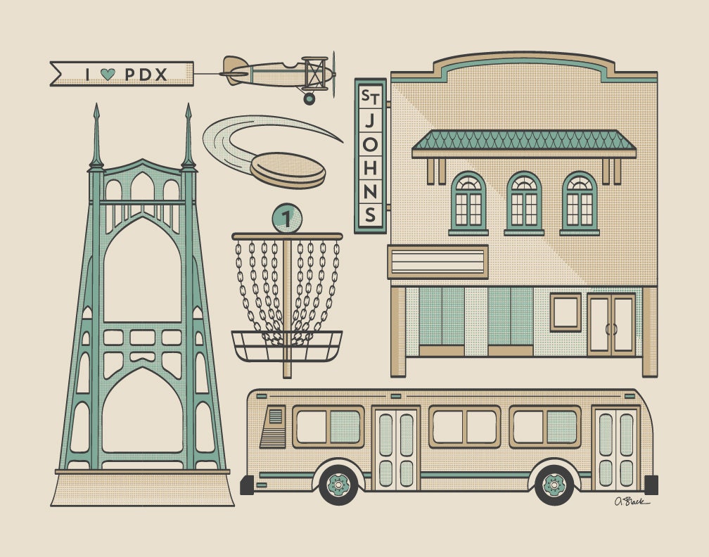 PDX St. Johns - Etsy