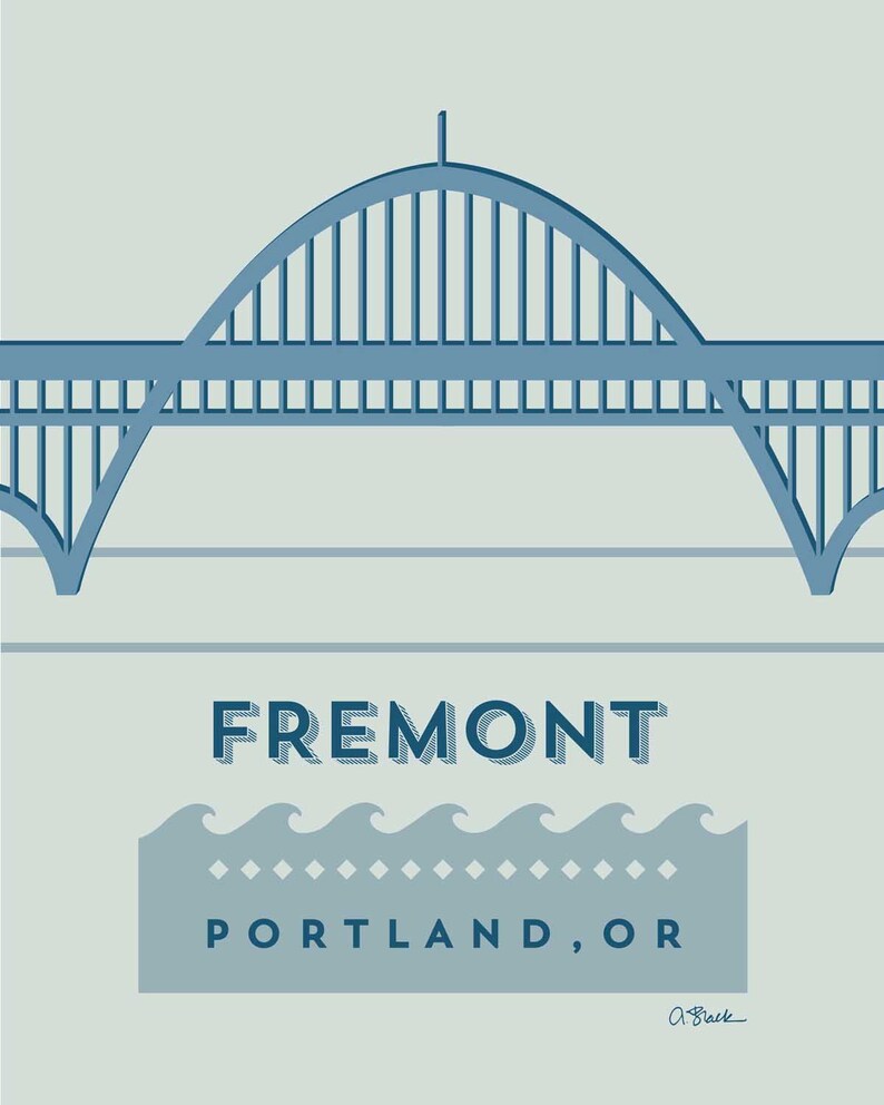 Fremont Bridge - Etsy