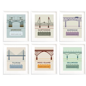 Portland Bridge Set (12) - Etsy
