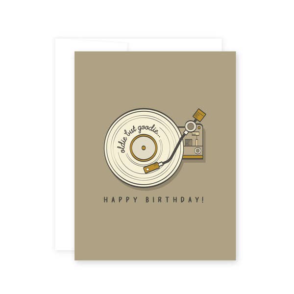 Printable Record Player Birthday Card - Etsy