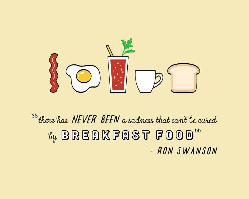 Ron Swanson Breakfast Food - Etsy