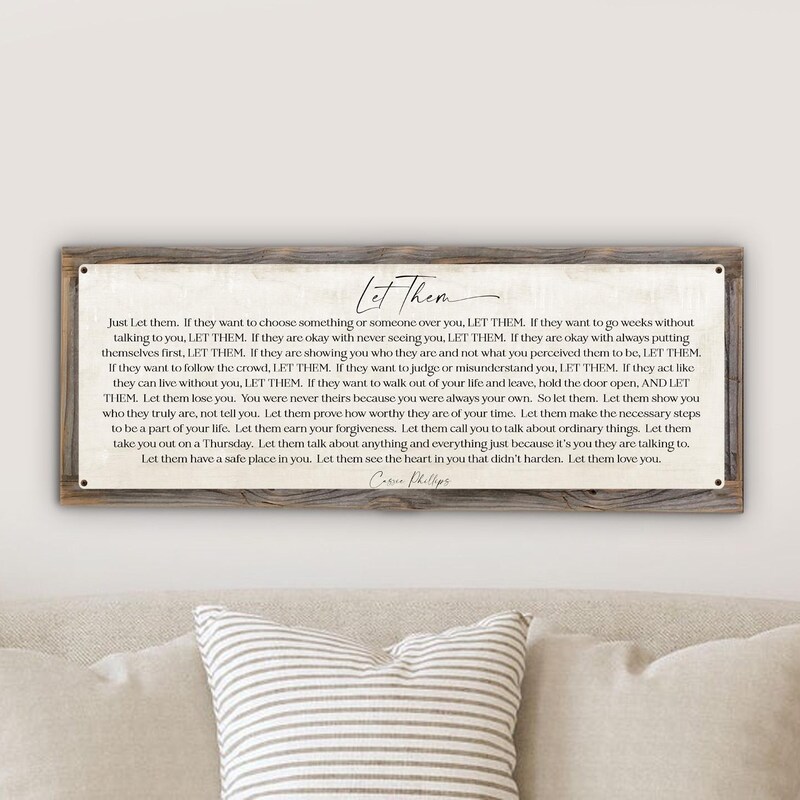 Let Them by Cassie Phillips - Etsy
