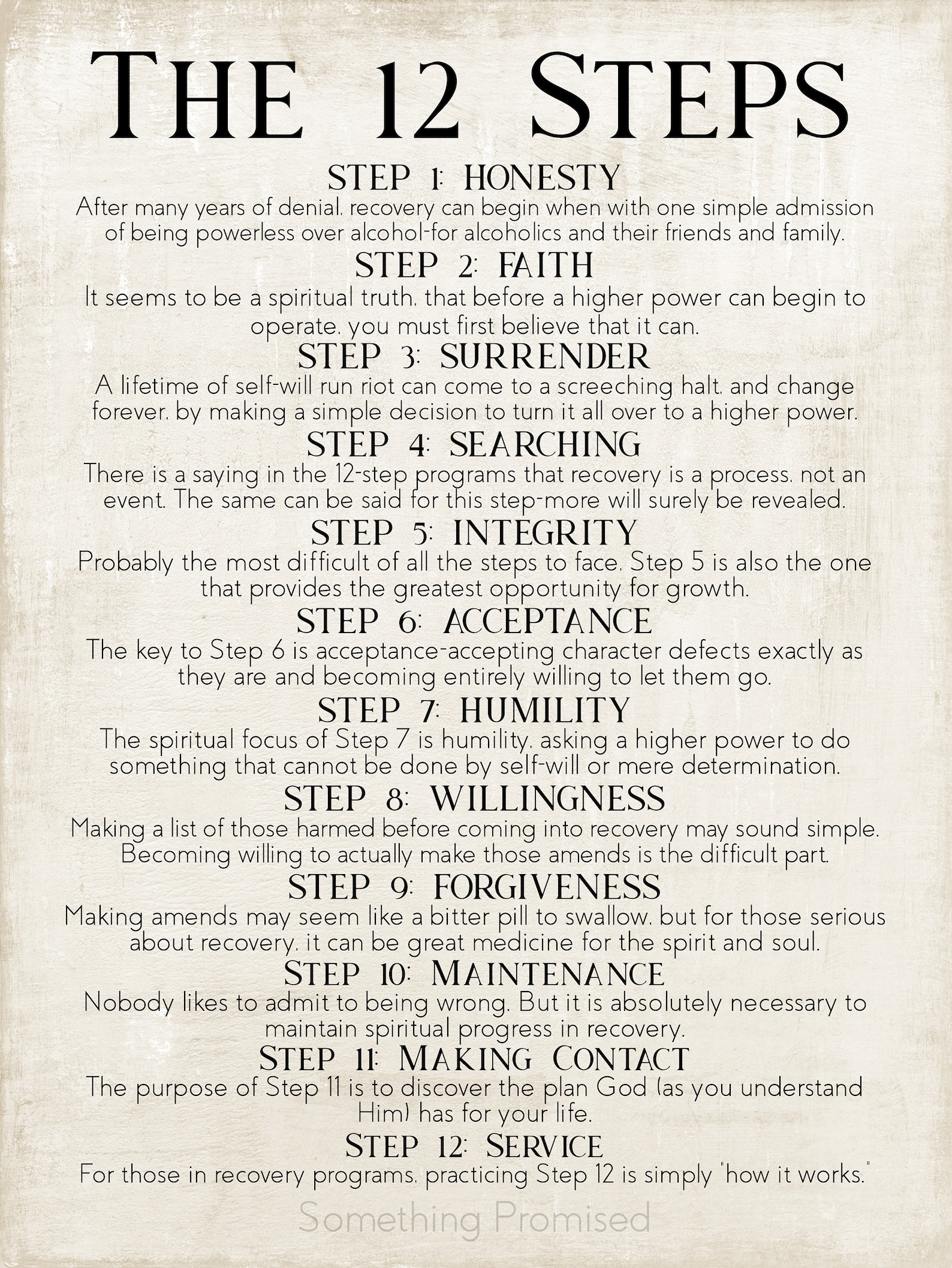The 12 Steps of AA Metal Print on Reclaimed Wood - Etsy The 12 Steps of AA Metal Print on Reclaimed Wood - Etsy