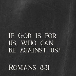 If God is for Us Who Can Be Against Us Metal Print on - Etsy
