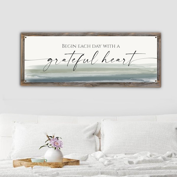 Begin Each Day With a Grateful Heart - Etsy