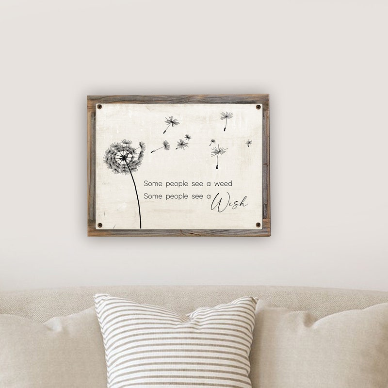 Dandelion Sign - Etsy
