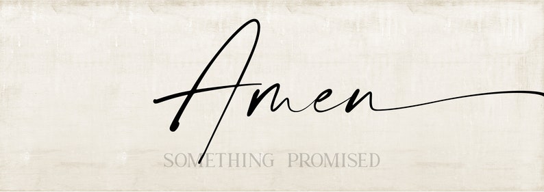 Amen Metal Print on Reclaimed Wood Frame-spiritual Wall Sign-living ...