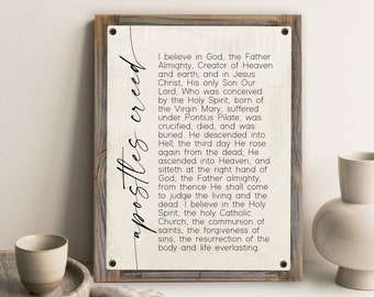Apostles Creed Print - Etsy