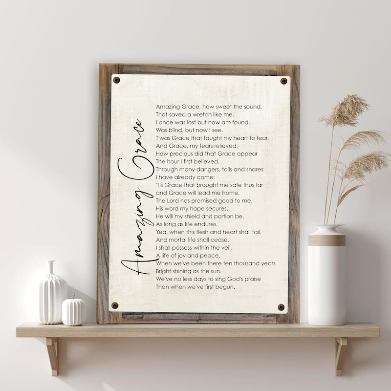 Amazing Grace Print - Etsy