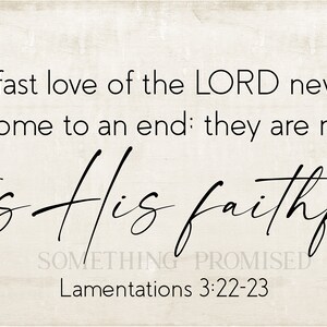 Great is His Faithfulness Metal Print on Reclaimed Wood Frame ...