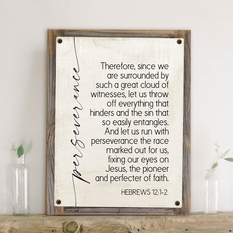 Hebrews 12 1 - Etsy