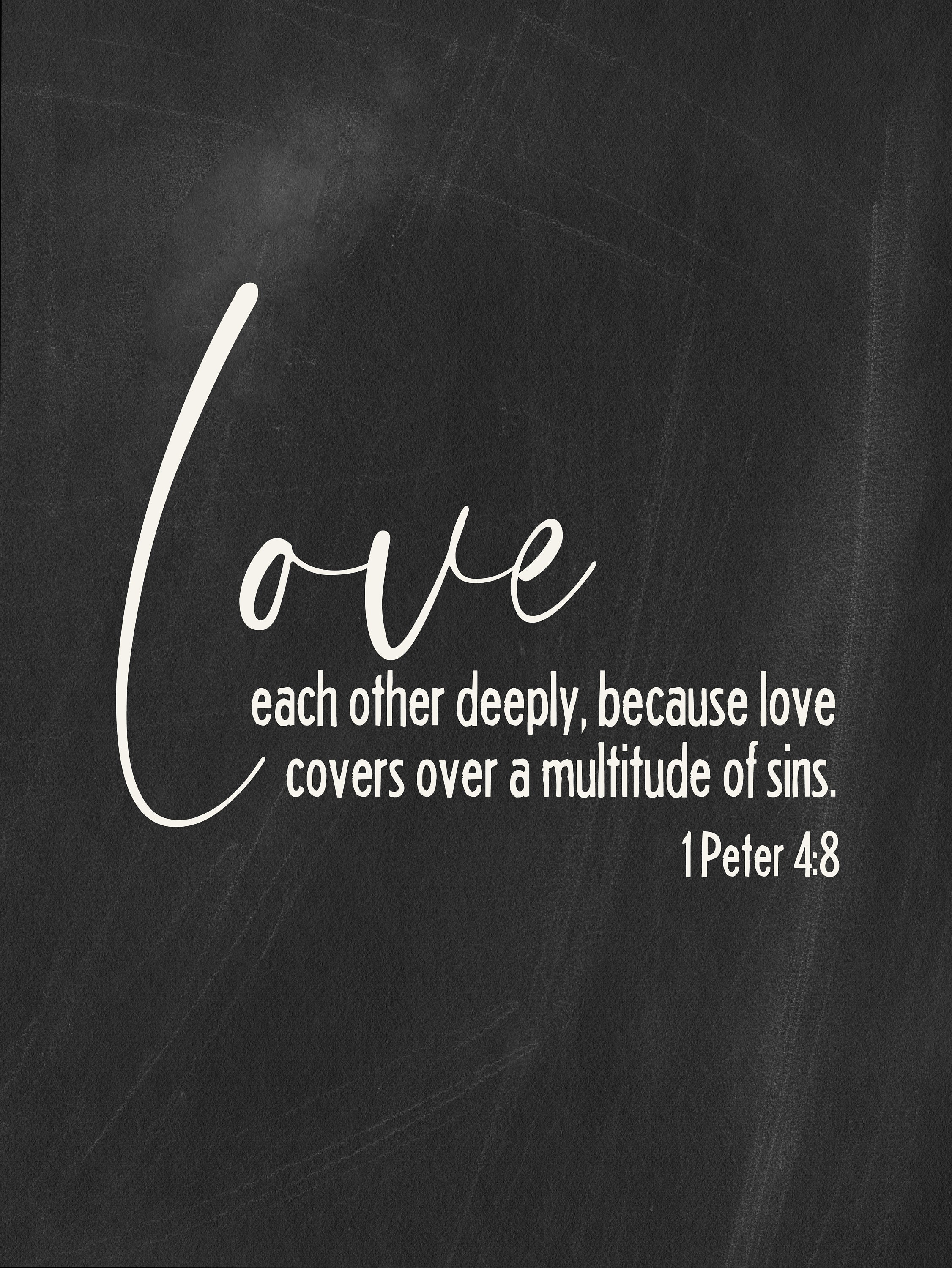 Love Covers Over a Multitude of Sins Metal Print on Reclaimed | Etsy