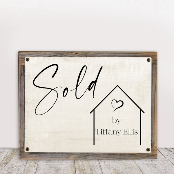 Realtor Sold Sign - Etsy