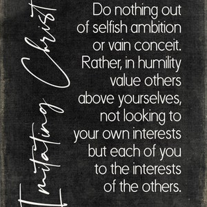 Imitating Christ Bible Verse Metal Print on Reclaimed Wood Frame ...