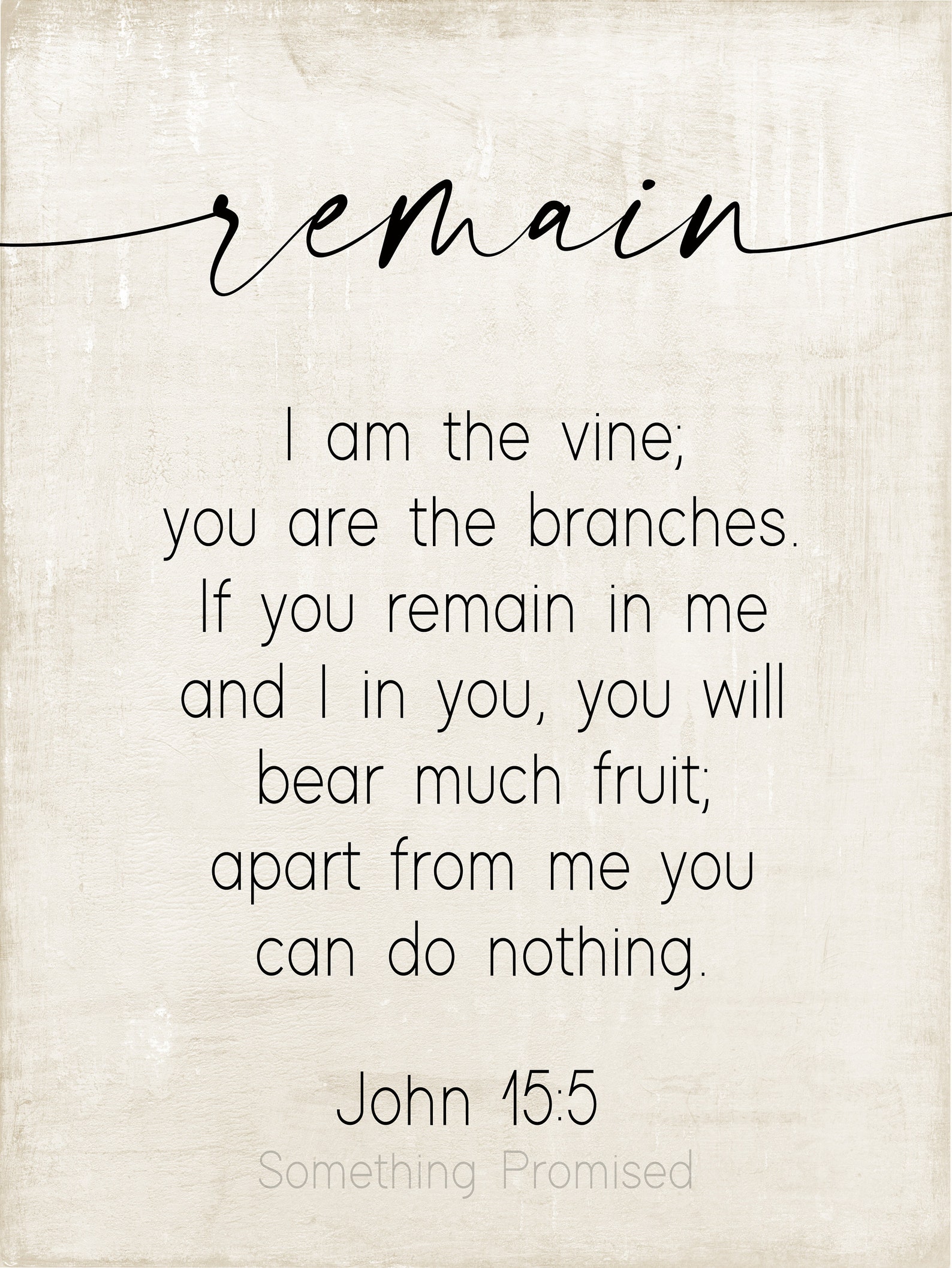 Remain in Me & I Will Remain in You Metal Print on Reclaimed - Etsy